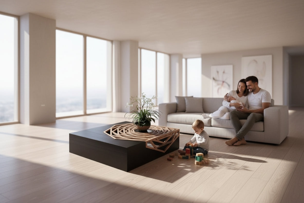 HarmonyKeys Melodic Piano Coffee Table