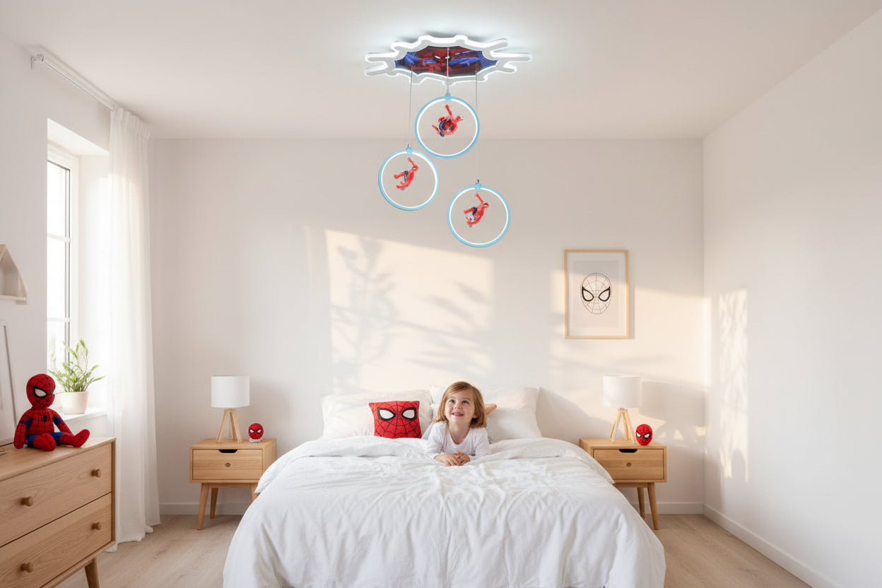 Spiderman Ceiling Light - Deco Lighting for Kids Room