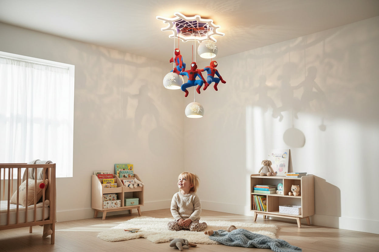 Spiderman LED Pendant Light for Kids Room – Adventure in Every Glow